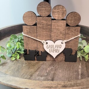 Wooden Family Block Family Figures | Tiered Tray Decor | Shelf Sitter ...