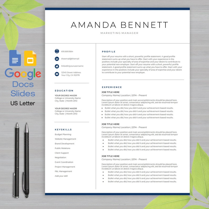 Teacher Resume Template Google Docs Free Teacher Resume Template Google Docs Free