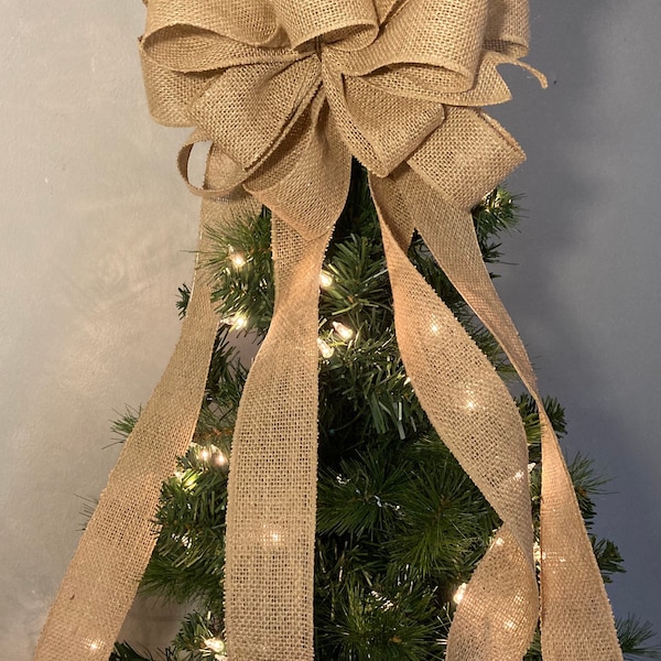 Burlap Tree Topper - Etsy