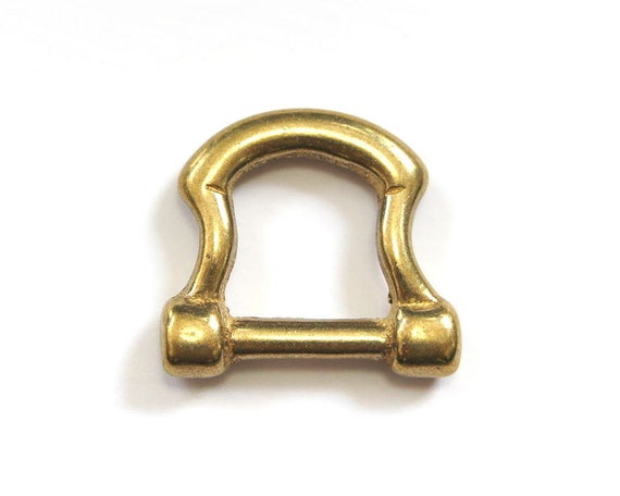 Solid Brass Deco D Ring Key Chain Made in Japan Quality | Etsy