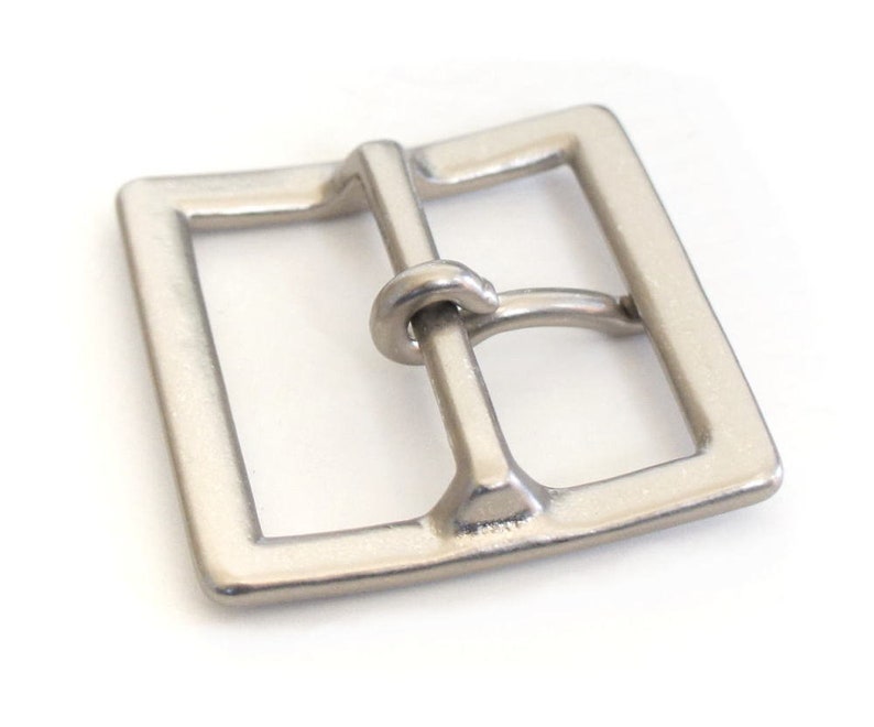 38mm Width Matte Nickel Silver Brass Square Buckle Solid - Etsy