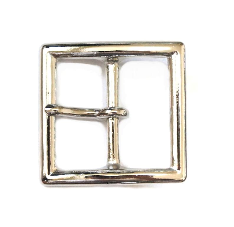 38mm Width Nickel Silver Brass Square Buckle Solid Single - Etsy