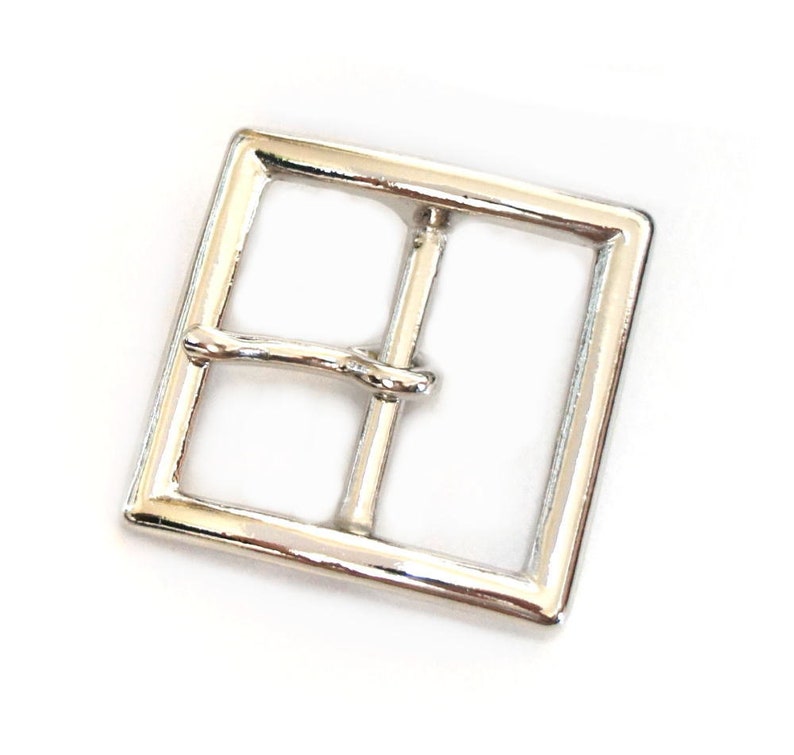 38mm Width Nickel Silver Brass Square Buckle Solid Single - Etsy