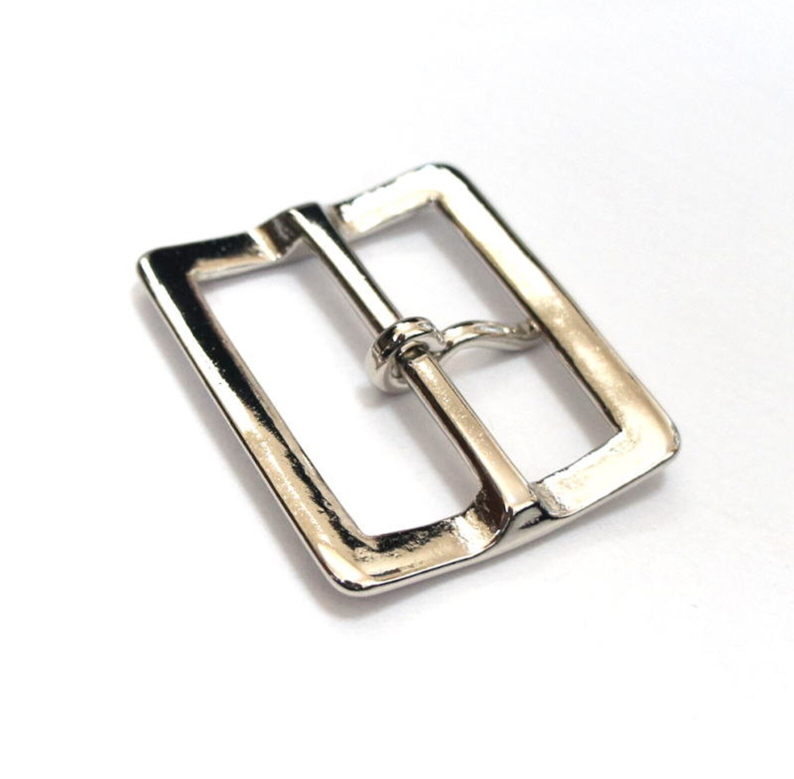 Brass Nickel Silver Rectangle Buckle Solid Single Double Prong | Etsy