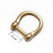 Solid Brass Horseshoe D Ring Key Chain Made in Japan Quality - Etsy