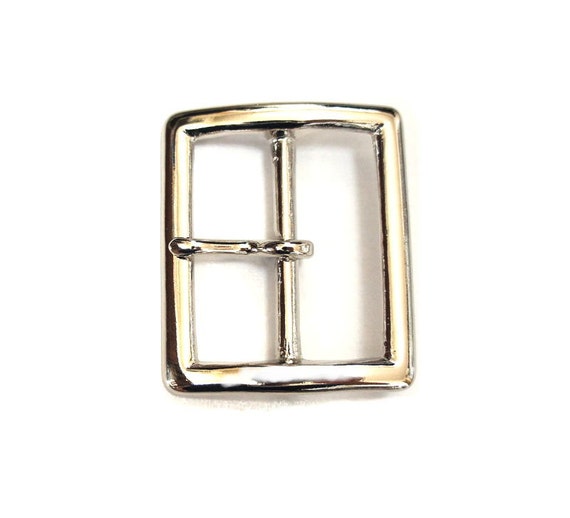 Brass Nickel Silver Rectangle Buckle Solid Single Double Prong | Etsy
