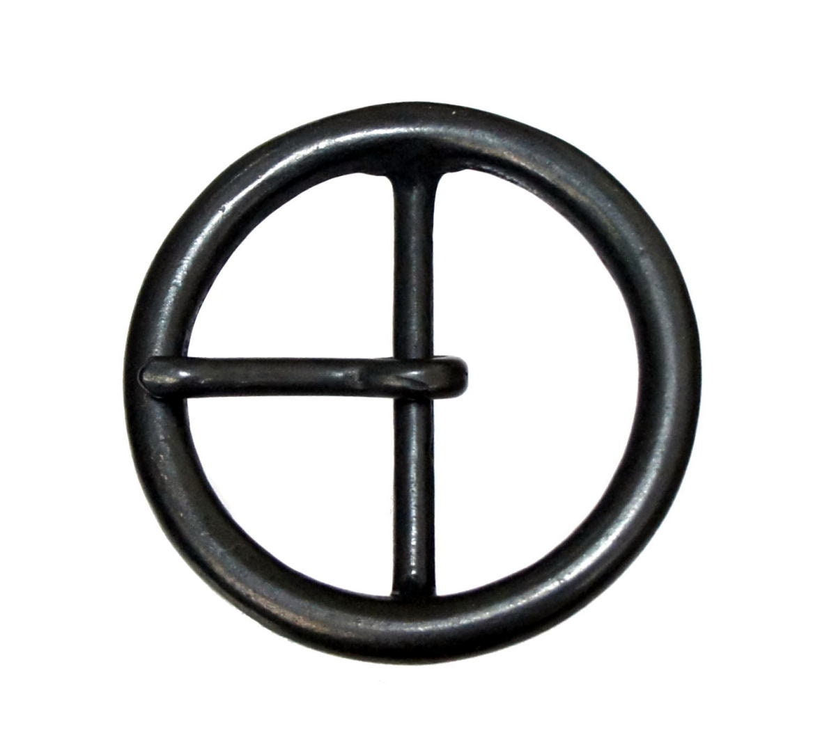 Brass Matte Black Circle Buckle Solid Custom Leather Belt 40 | Etsy