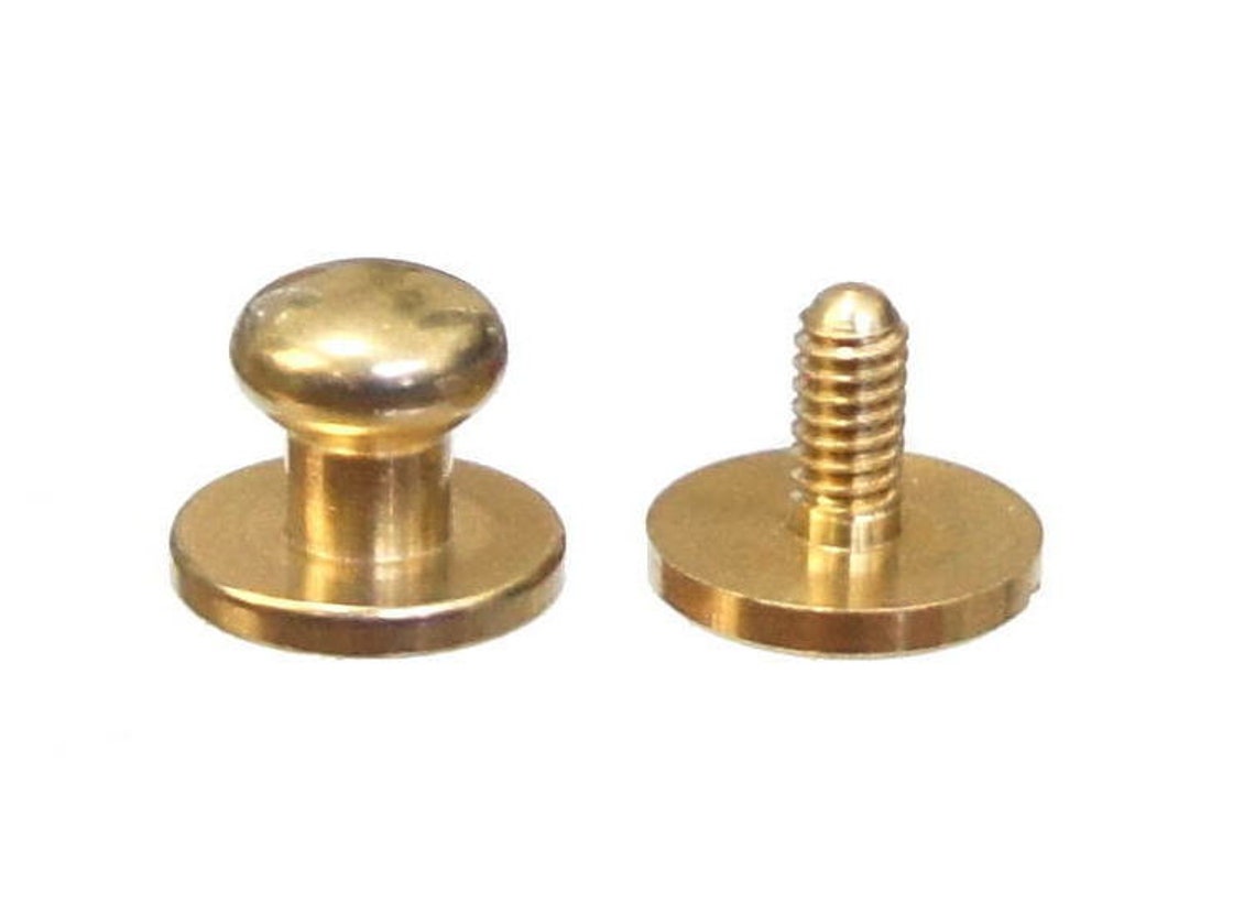 1 Set Japanese Original Design 7.1mm Solid Brass Button Screw | Etsy