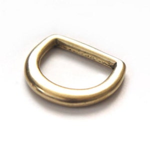 Brass D Ring Key Chain Made in Japan Quality Leather Crafts - Etsy