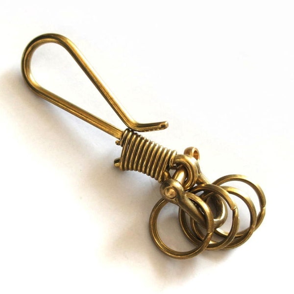 Japanese Brass Key Ring - Etsy