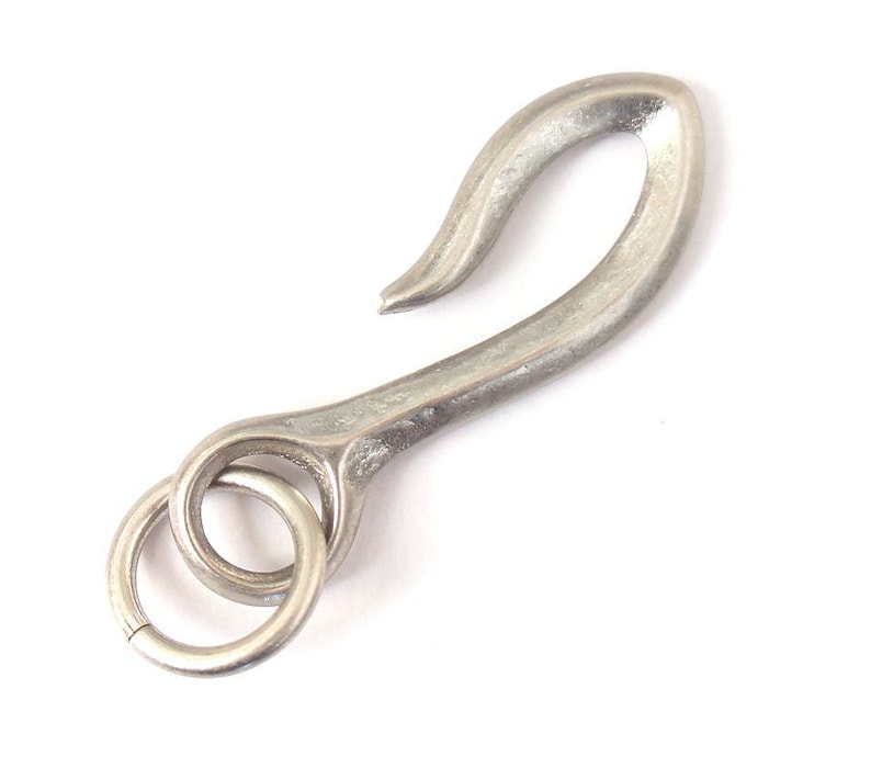 Japanese Original Design Matte Nickel Silver Brass Fishhook - Etsy