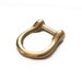 Solid Brass Horseshoe D Ring Key Chain Made in Japan Quality - Etsy