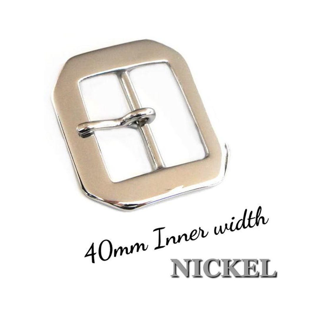Brass Octagon Buckle Nickel Silver Solid Garrison Leather Belt 40mm ...