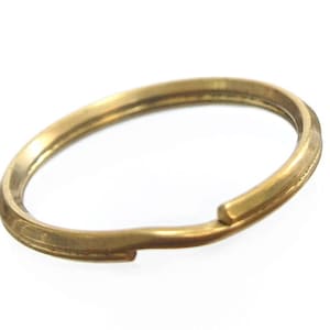 19mm Wire Split Key Ring Brass Chain Made in Japan Quality Leather ...