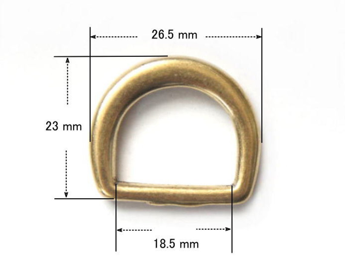 Brass D Ring Key Chain Made in Japan Quality Leather Crafts | Etsy