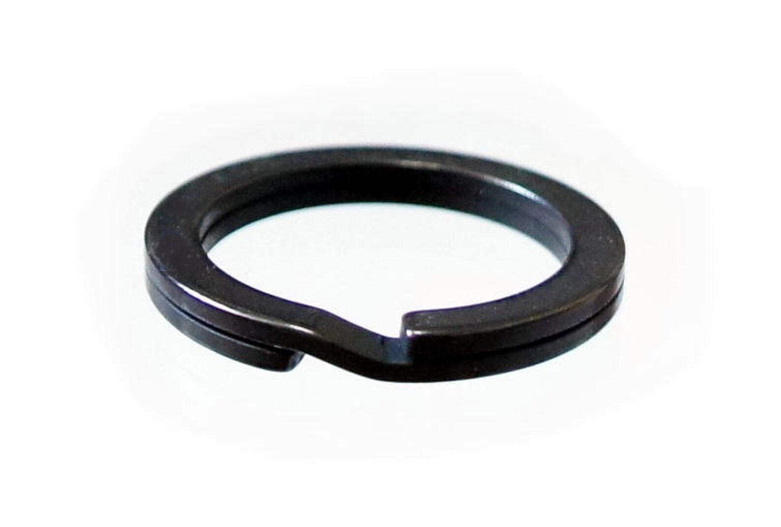 27mm Flat Split Key Ring Matte Black Brass Chain Made in Japan - Etsy