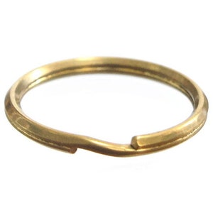 19mm Wire Split Key Ring Brass Chain Made in Japan Quality Leather ...