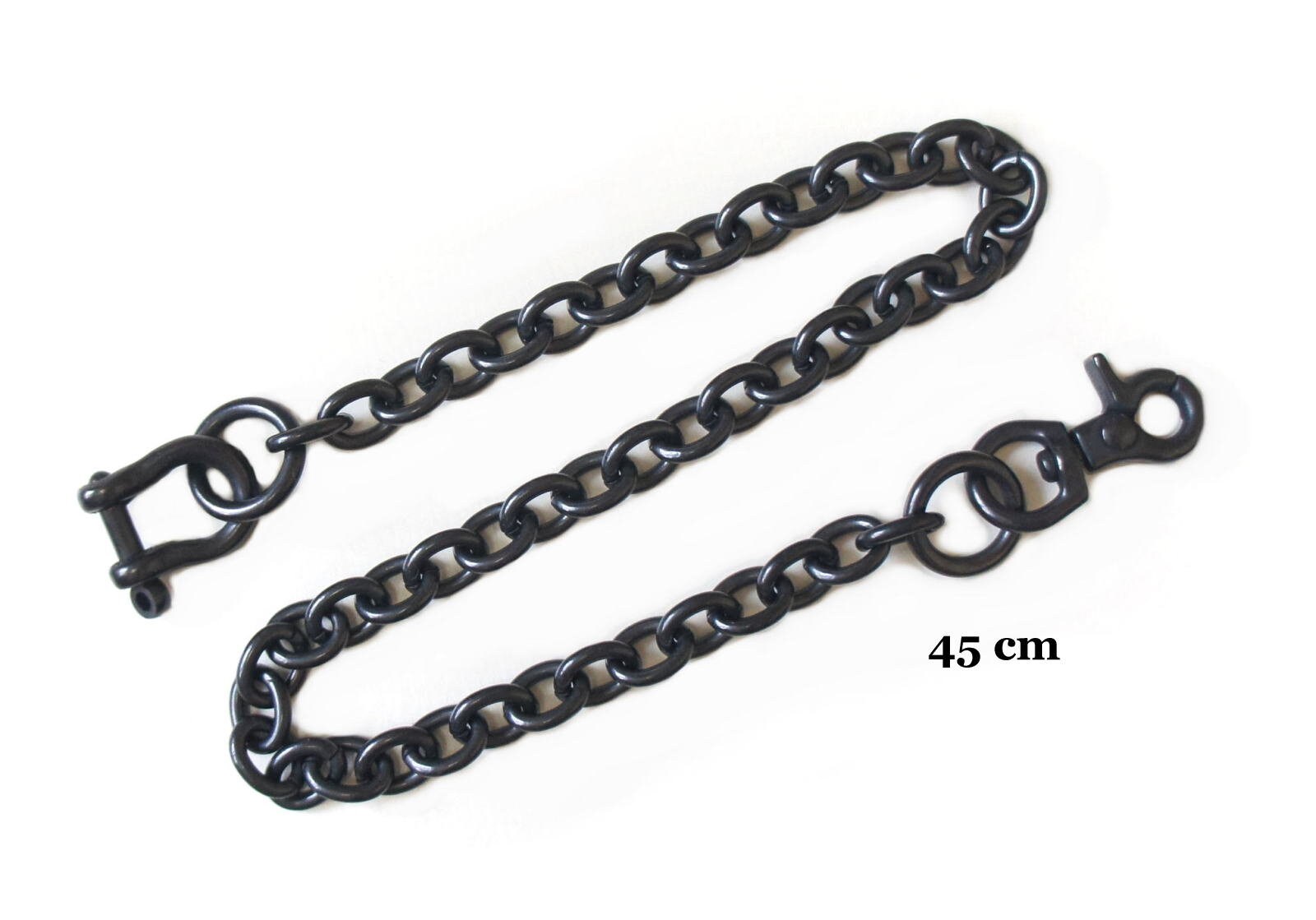 Brass Black Oval Safety Wallet Chain 35cm 40cm 45cm Made in - Etsy