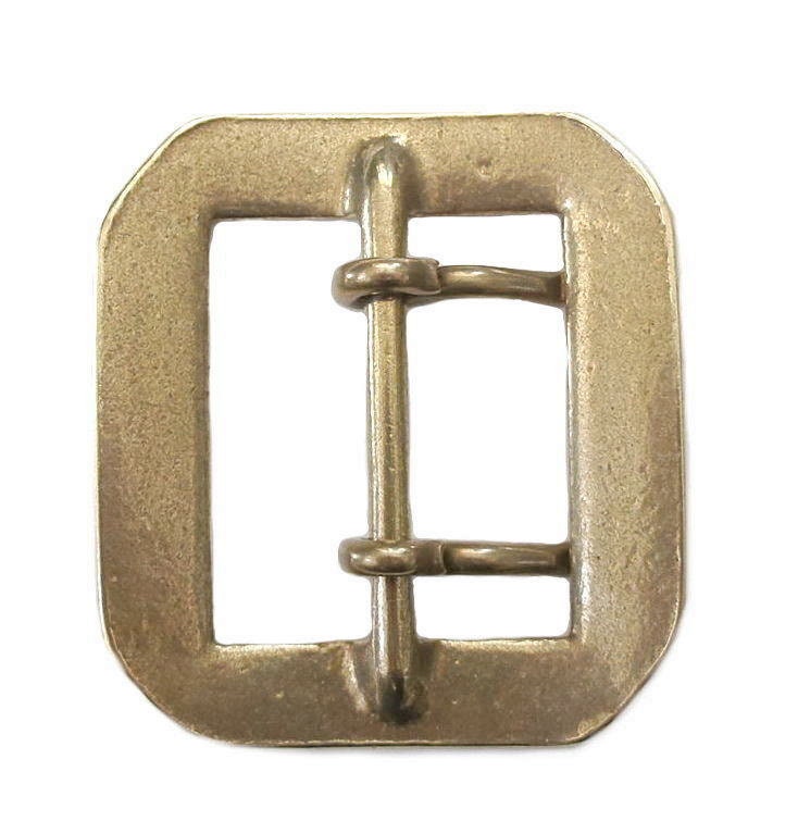 Brass Octagon Buckle Solid Single Double Prong Garrison - Etsy