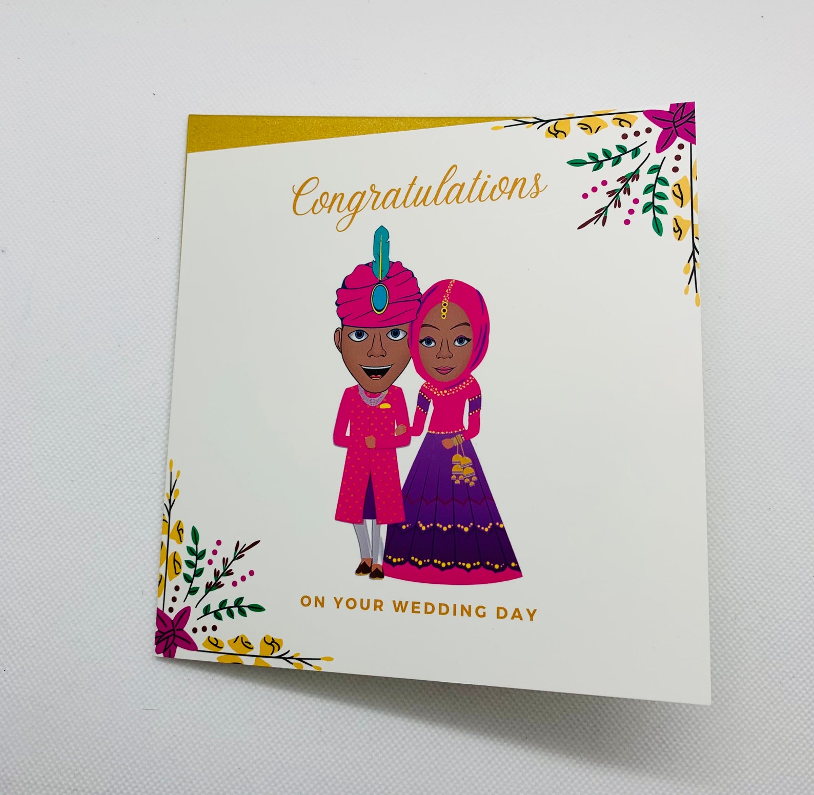 Islamic Wedding Card Muslim Wedding Congratulations Wedding - Etsy