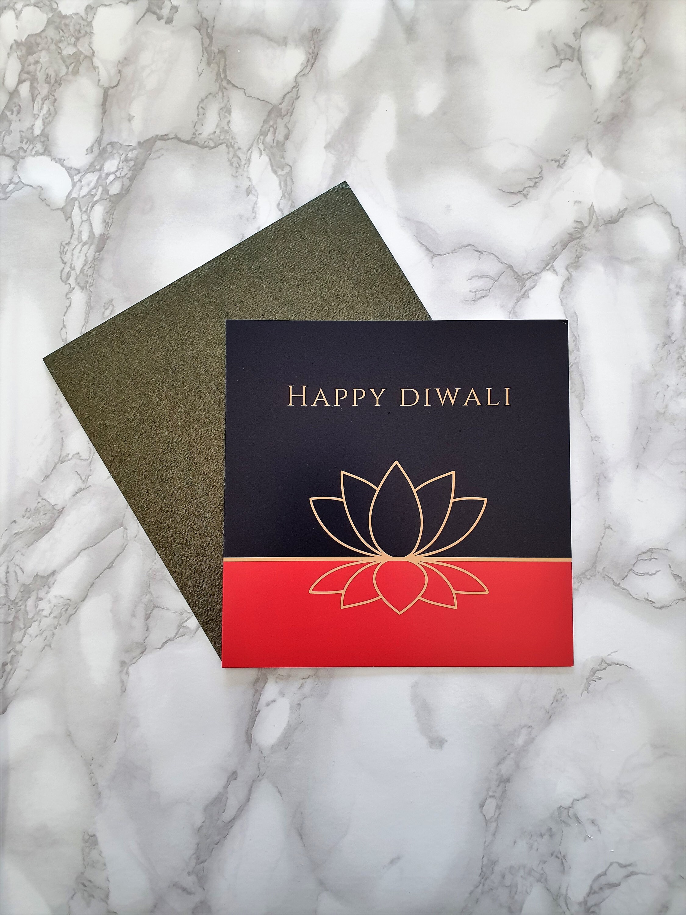 Diwali Card Pack Elegant Design Festival of Light Hindu - Etsy UK