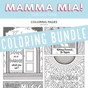 mamma mia movie coloring pages