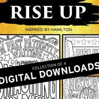 Printable Hamilton Fan Coloring Single Page | Digital Download | I Am ...