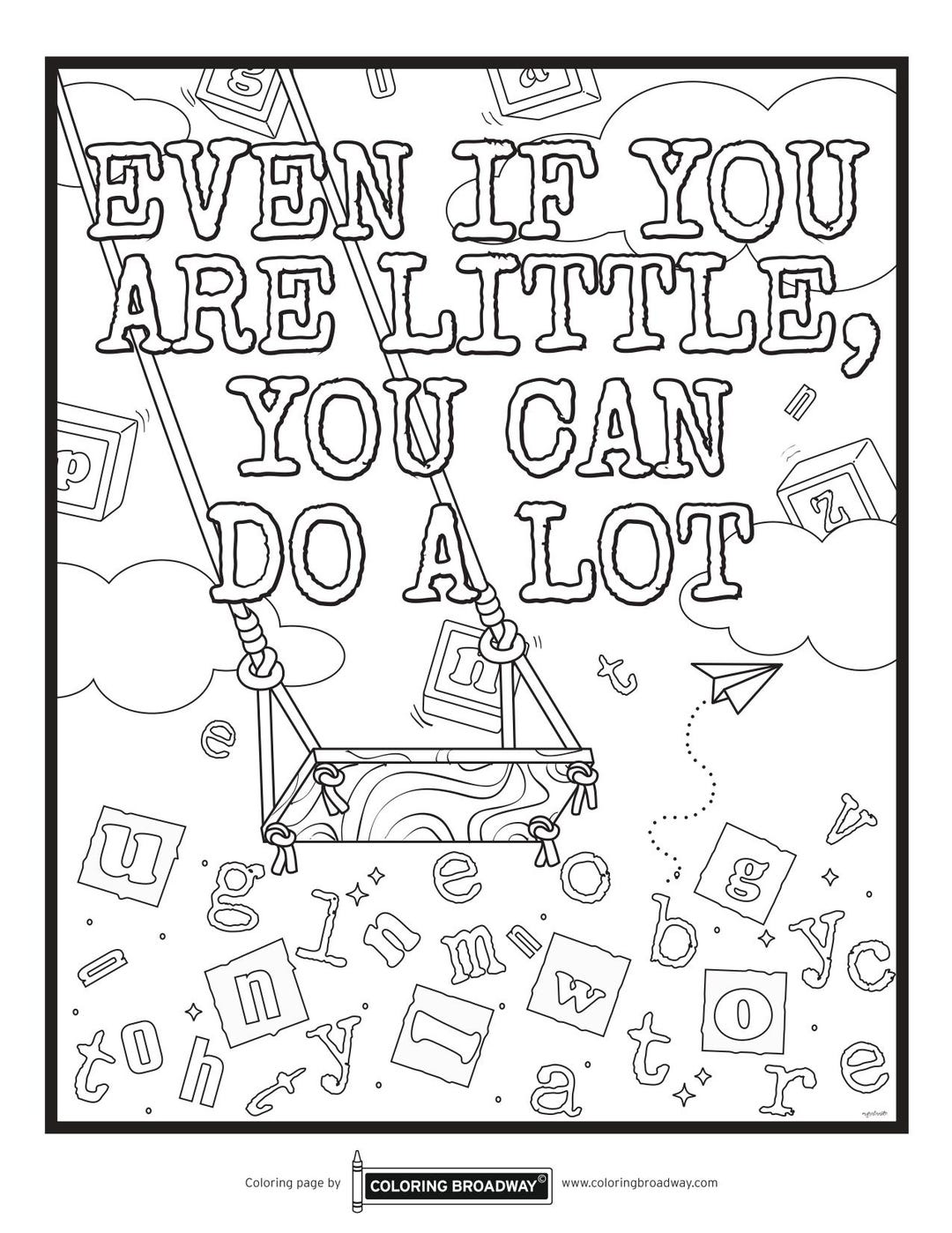Printable Matilda Fan Coloring Single Page | Digital Download | Even If ...