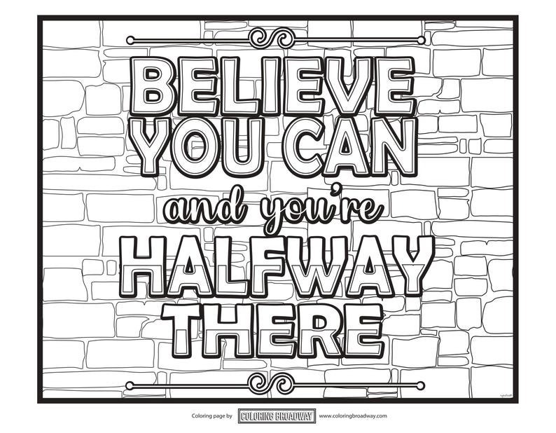 Printable West Side Story Fan Coloring Single Page | Digital Download ...