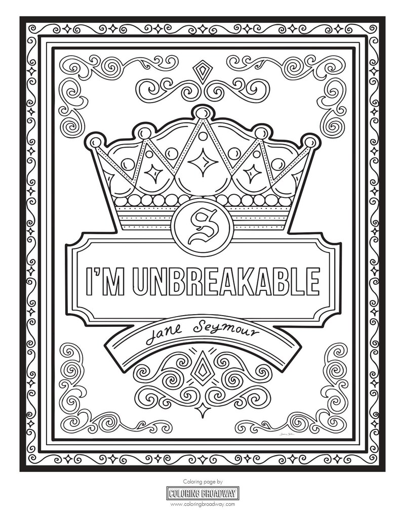 Printable SIX Fan Coloring Single Page | Digital Download | I'm ...