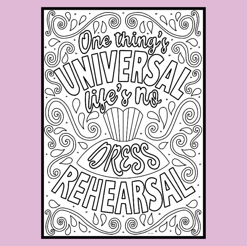 The Prom Broadway Coloring Give It Some Zazz Unruly Heart - Etsy