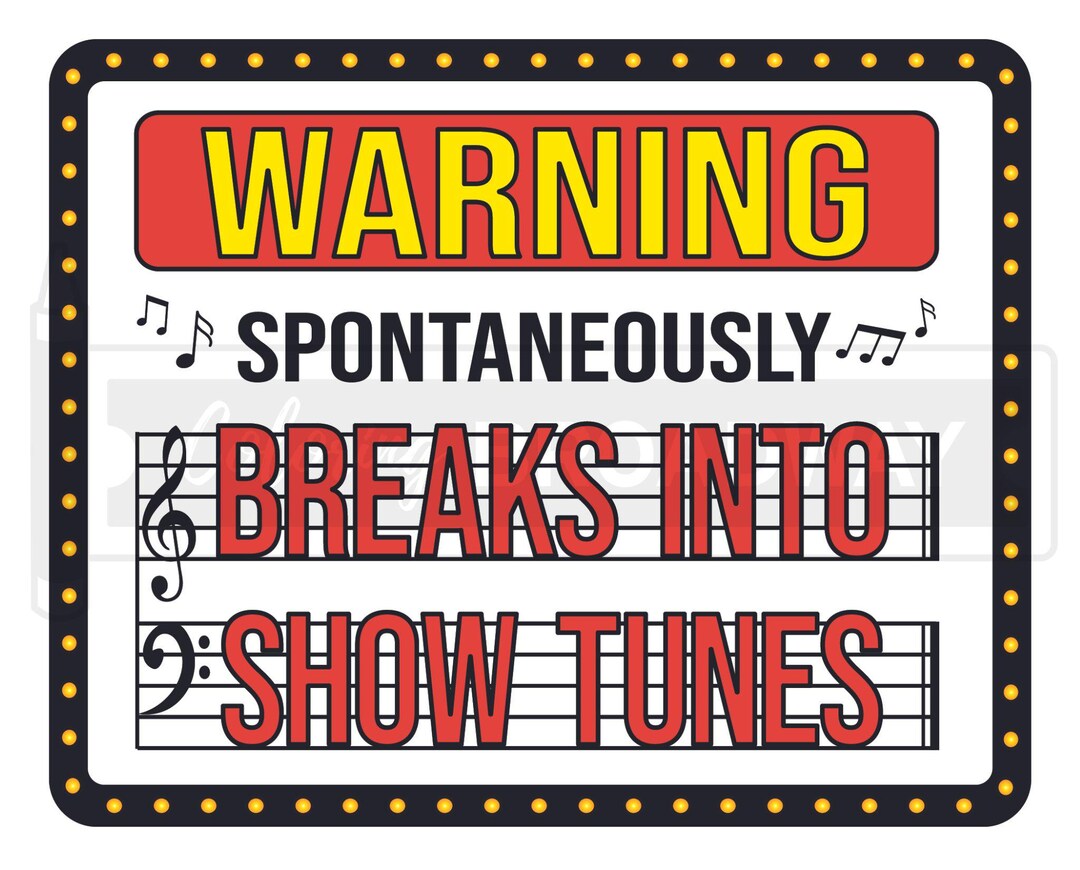 Theatre Nerds Musical Sticker | Set of 1x, 5x, 10x | Die Cut | Broadway ...