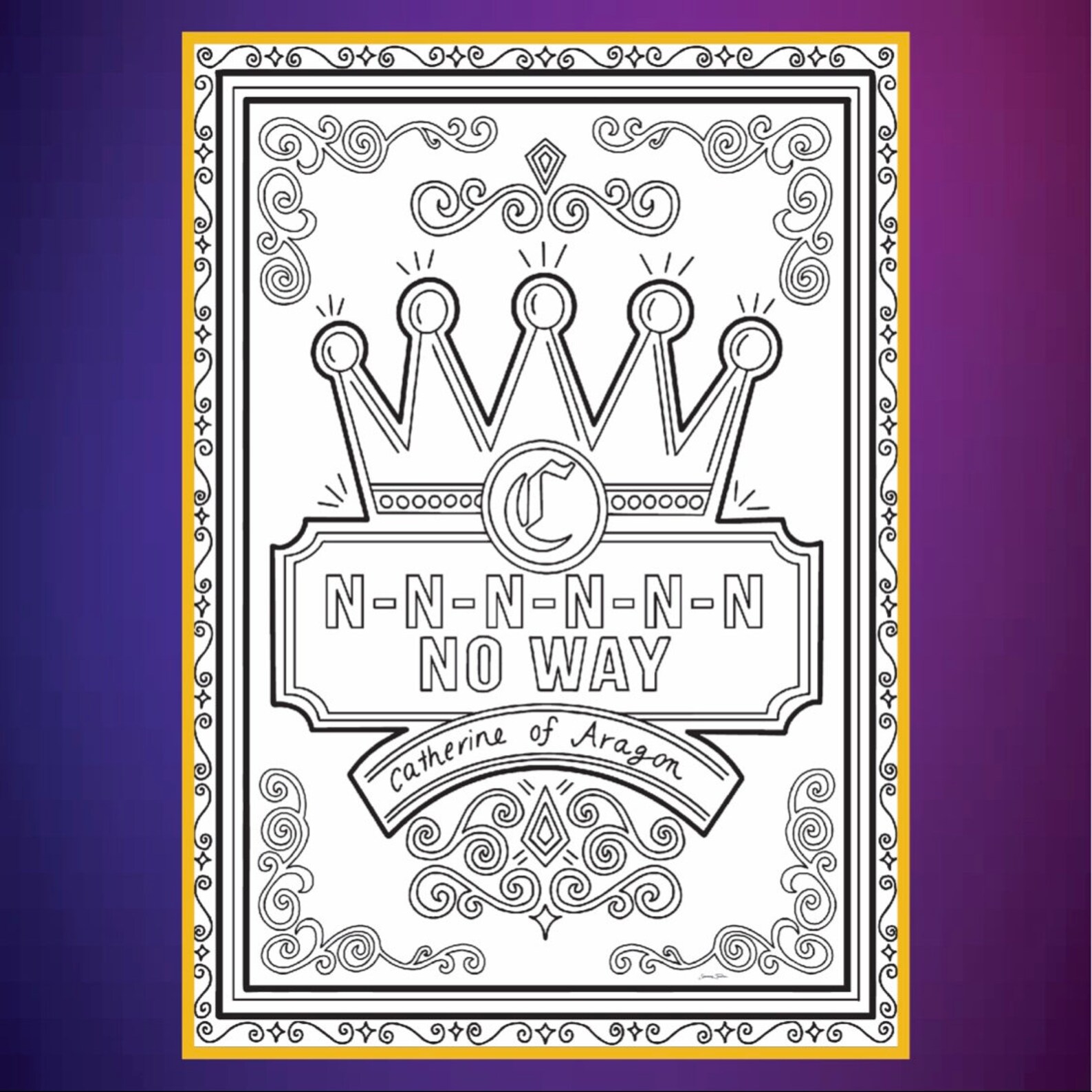SIX the Musical COLORING BUNDLE Queens Sorry Not Sorry | Etsy