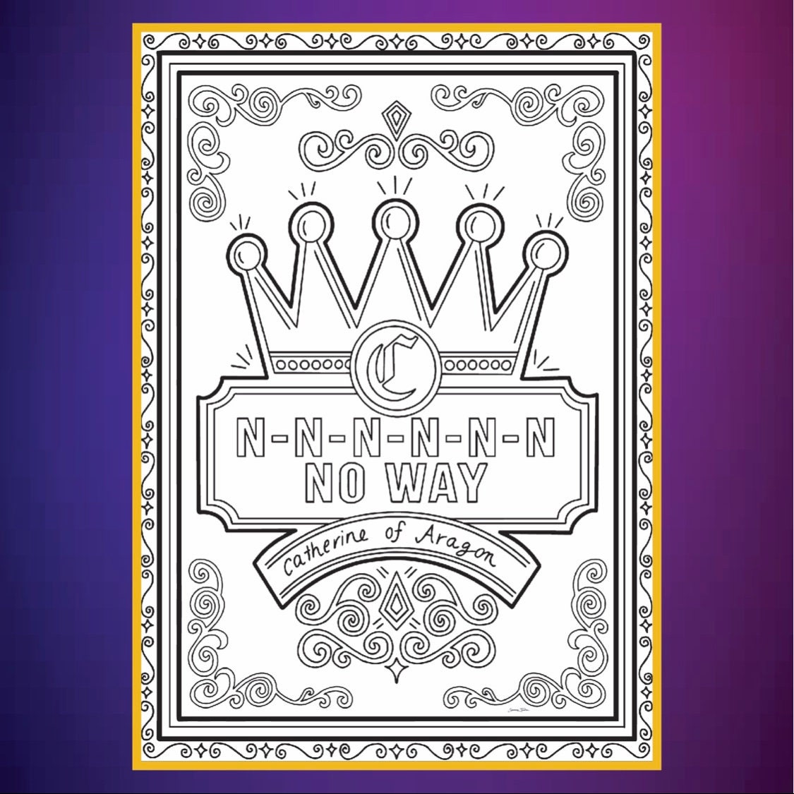 SIX the Musical COLORING BUNDLE Queens Sorry Not Sorry | Etsy