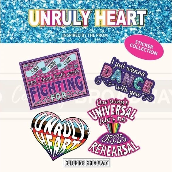 THE PROM Musical Stickers Pack of 4 Die Cut Broadway Theatre - Etsy