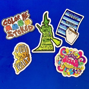 Assortment #1 Broadway Stickers, Pack of 5, Die Cut, Theatre Nerds ...