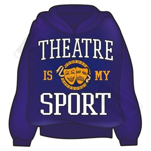 Theatre Nerds "theatre is My Sport" Stickers, Pack of 4, Die Cut ...