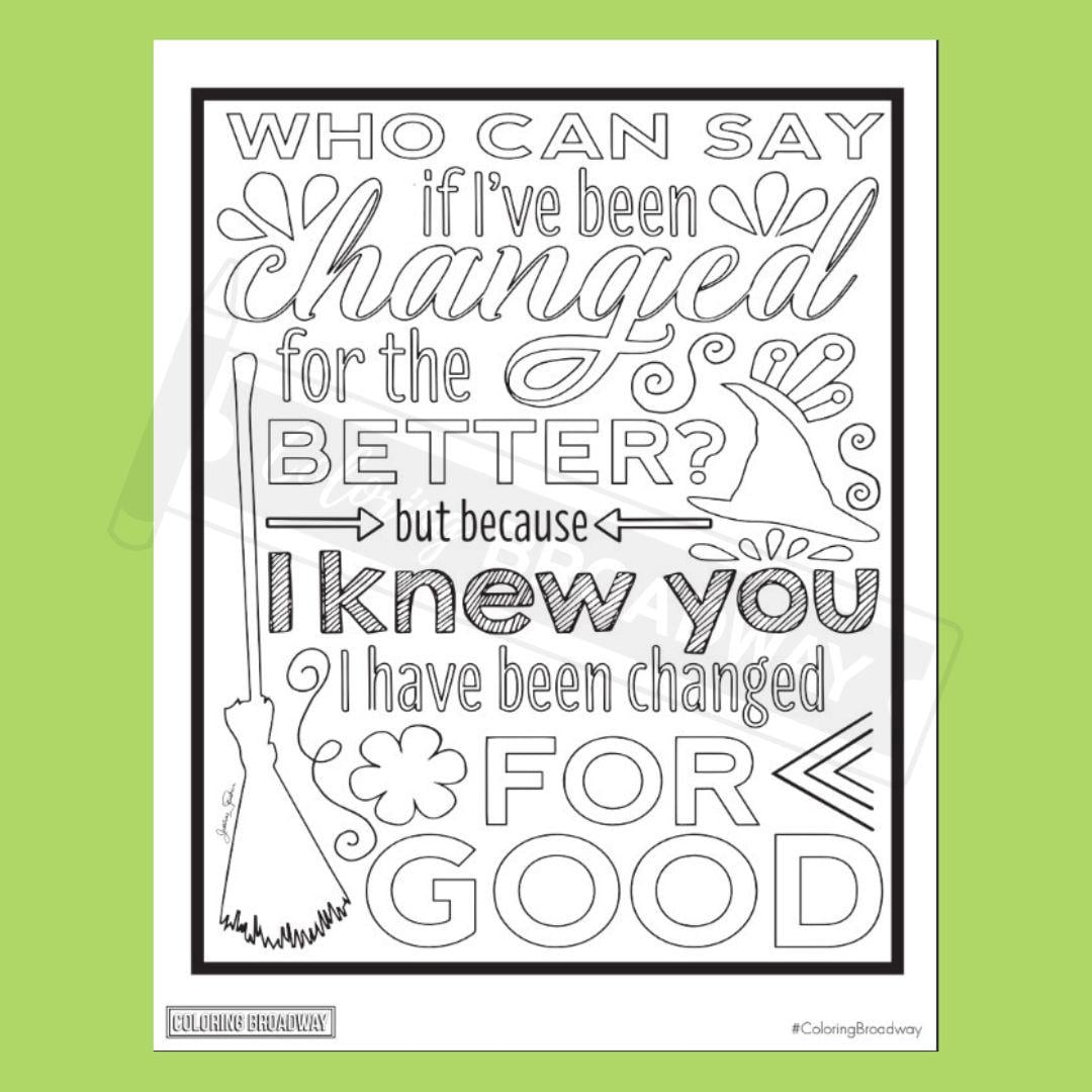 Printable Wicked Fan Coloring Single Page | Digital Download | I Have ...