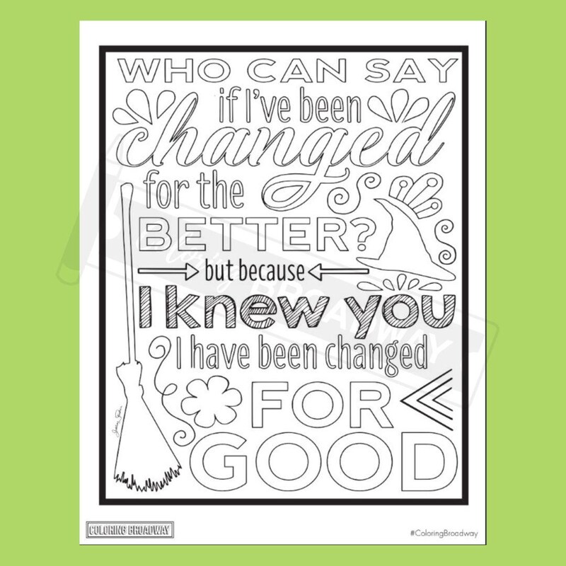 Elphaba Coloring Page - Etsy