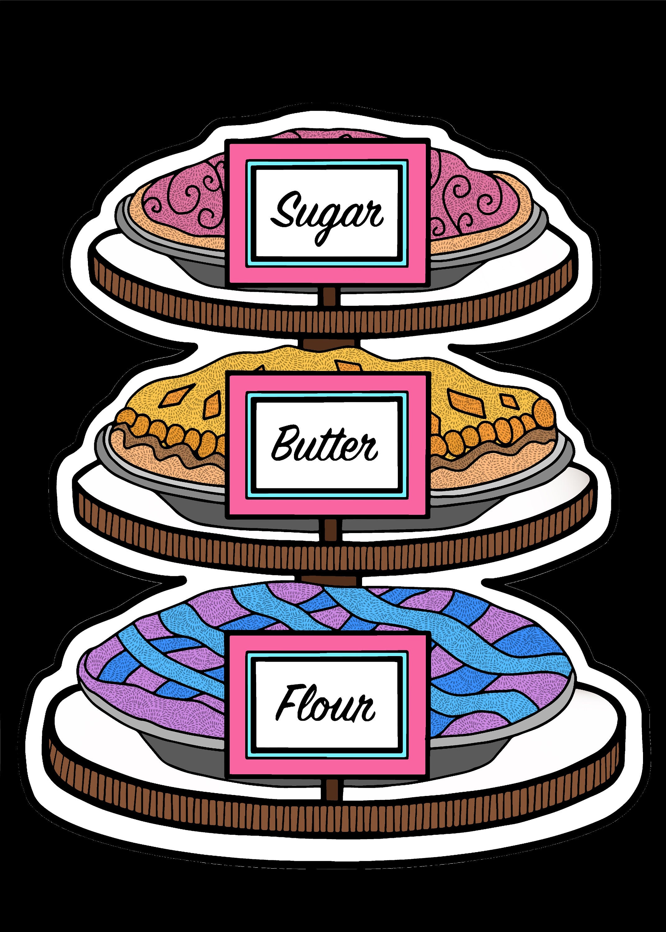 Waitress Musical Stickers Pack of 4 Die Cut Broadway Theatre - Etsy