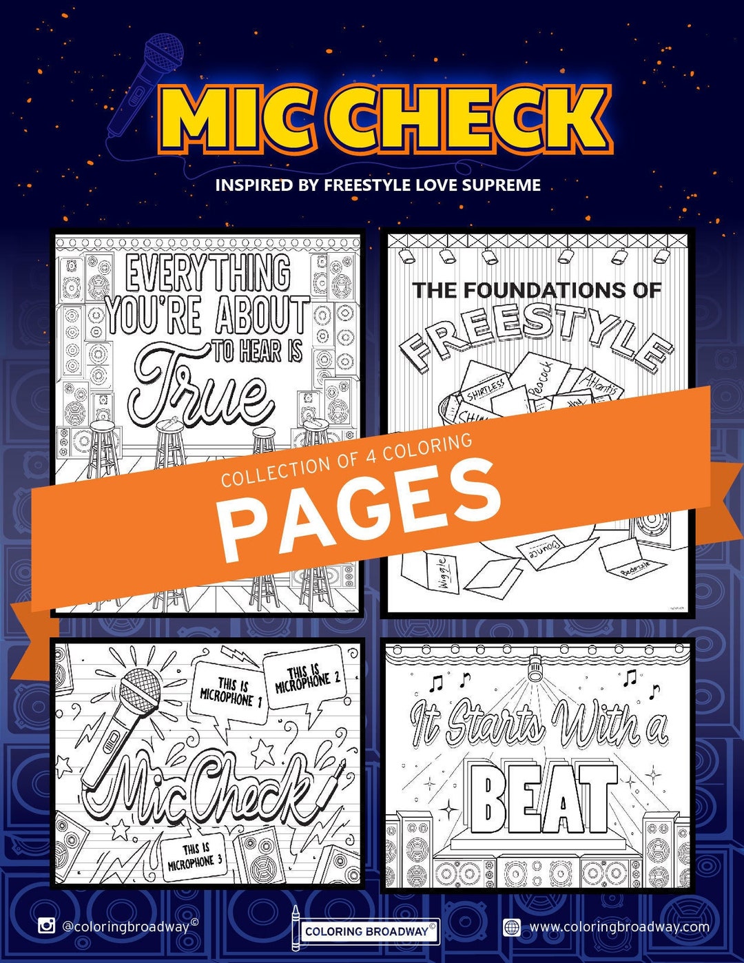 Freestyle Love Supreme, Coloring PAGES, Broadway, Musical, Theater ...