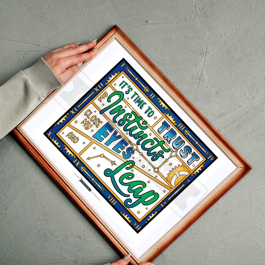 WICKED, Trust My Instincts Close My Eyes and Leap, Art Print, Broadway ...