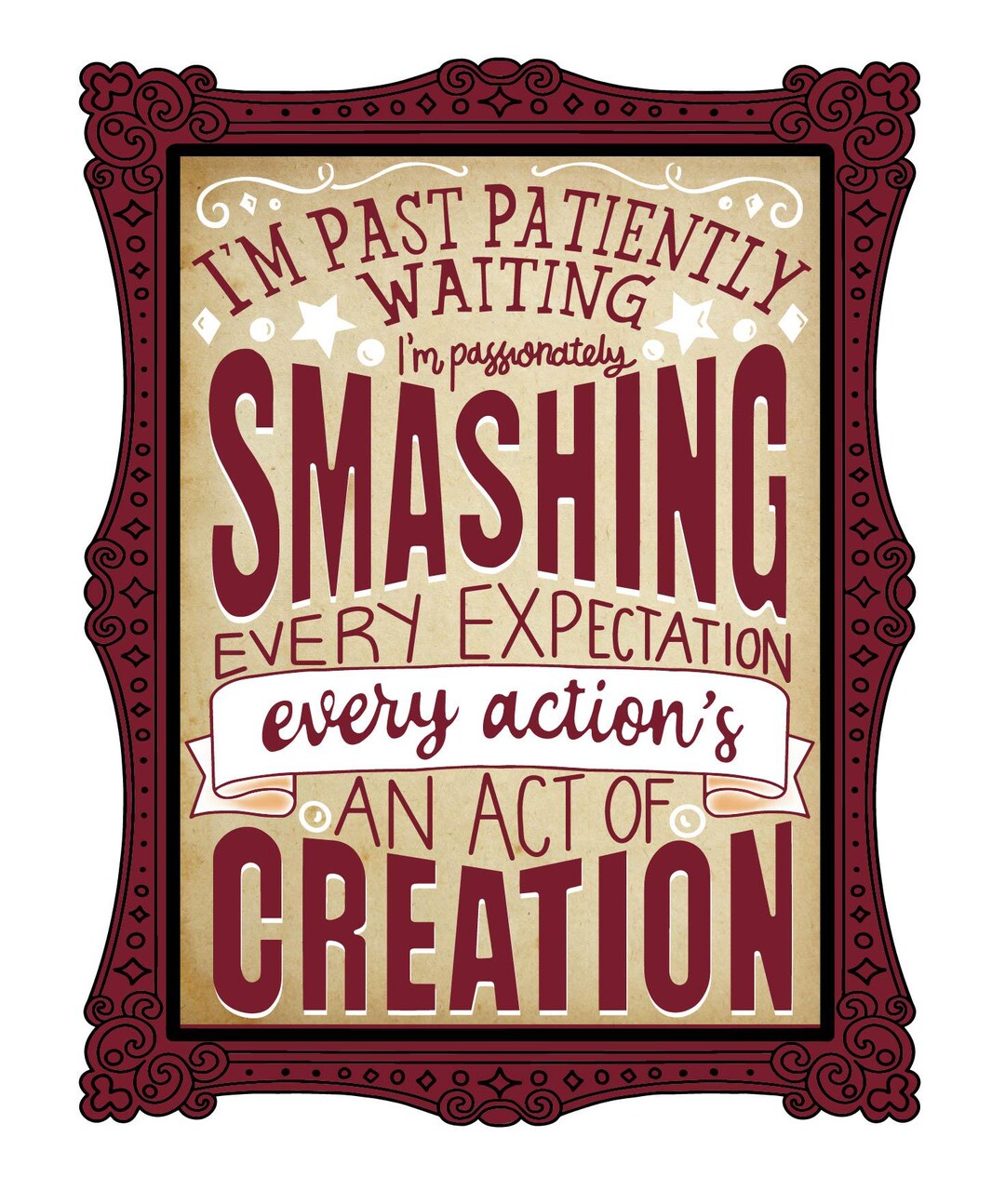 HAMILTON Fan Stickers | Set of 1x, 5x, 10x | Smashing Every Expectation ...