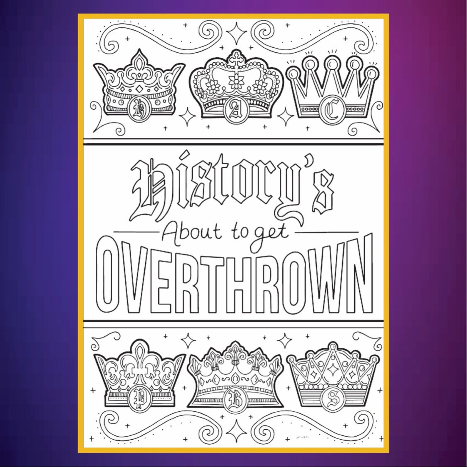 SIX the Musical COLORING BUNDLE Queens Sorry Not Sorry | Etsy