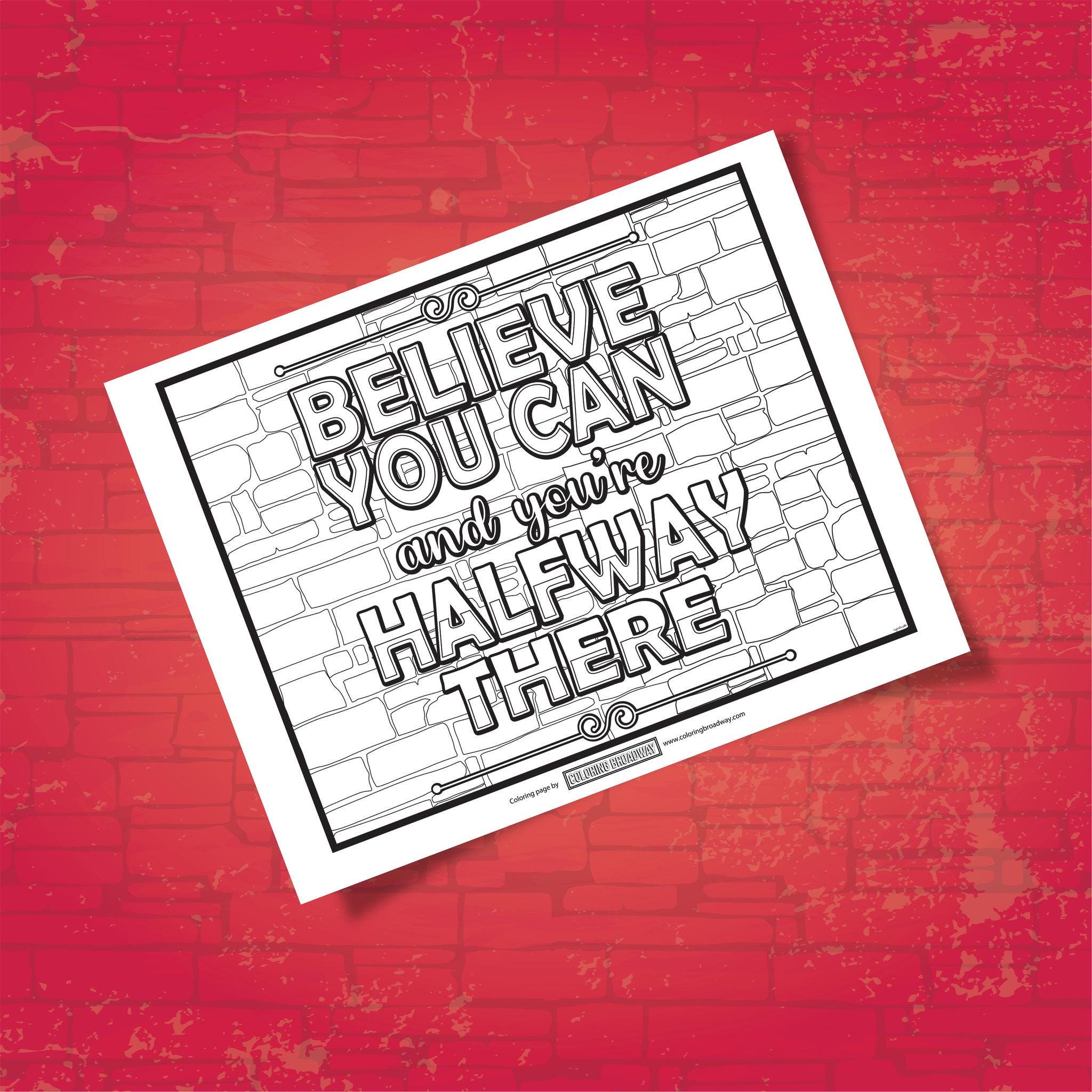 Printable West Side Story Fan Coloring Single Page | Digital Download ...