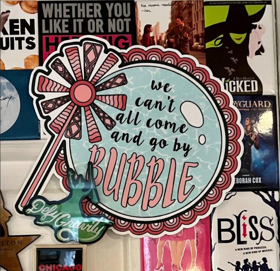 Wicked Inspired Sticker, We Can't All Come & Go by Bubble, Vinyl Decal ...