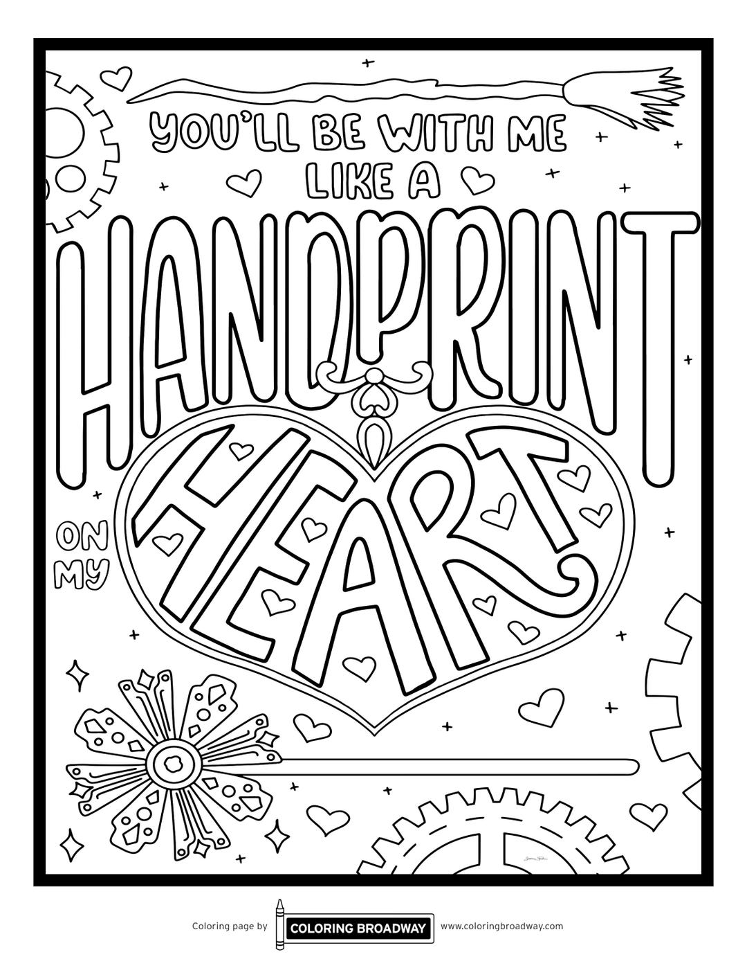 Printable Wicked Fan Coloring Single Page | Digital Download | Like a ...