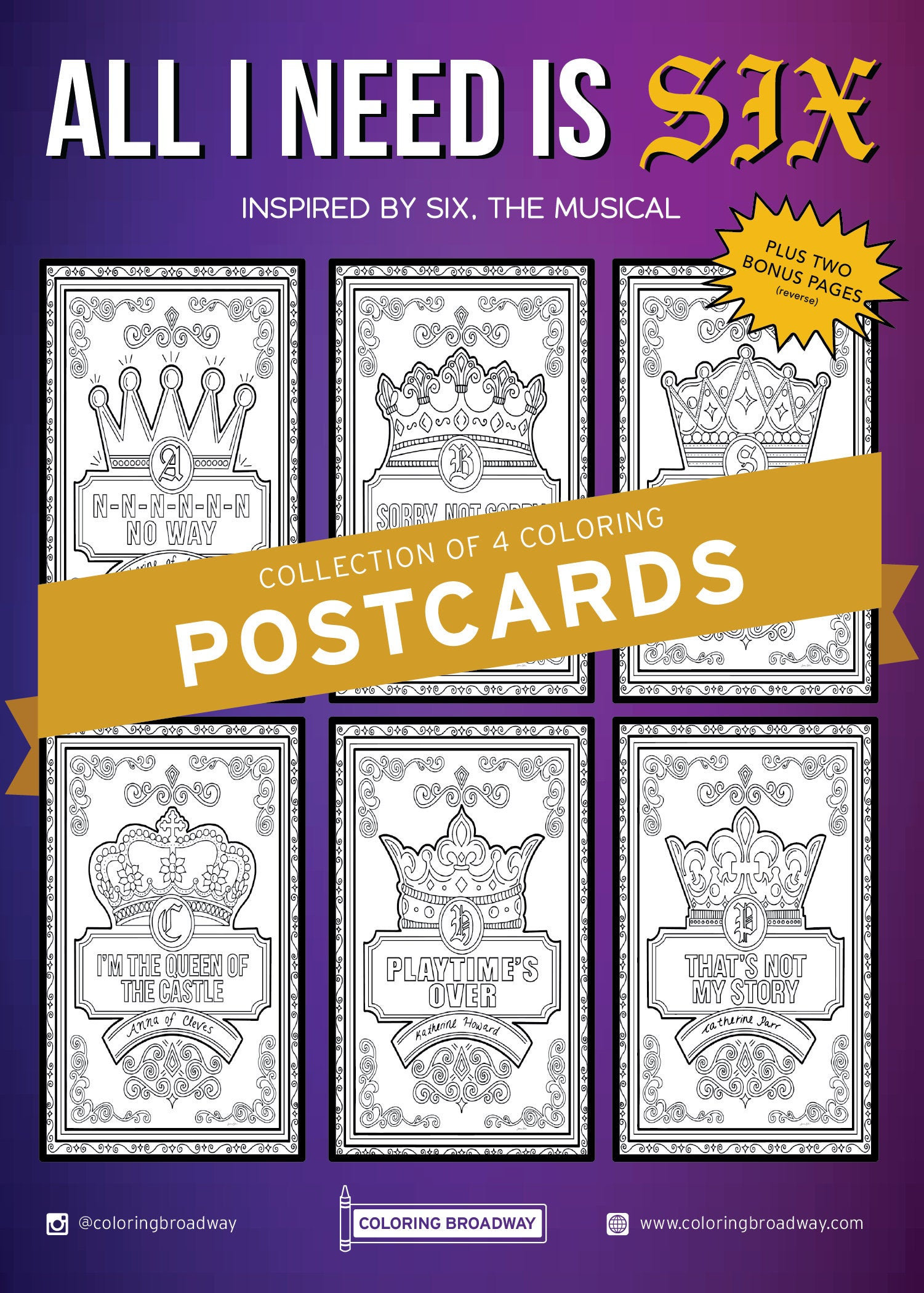 SIX the Musical Broadway Queens Sorry Not Sorry Boleyn | Etsy