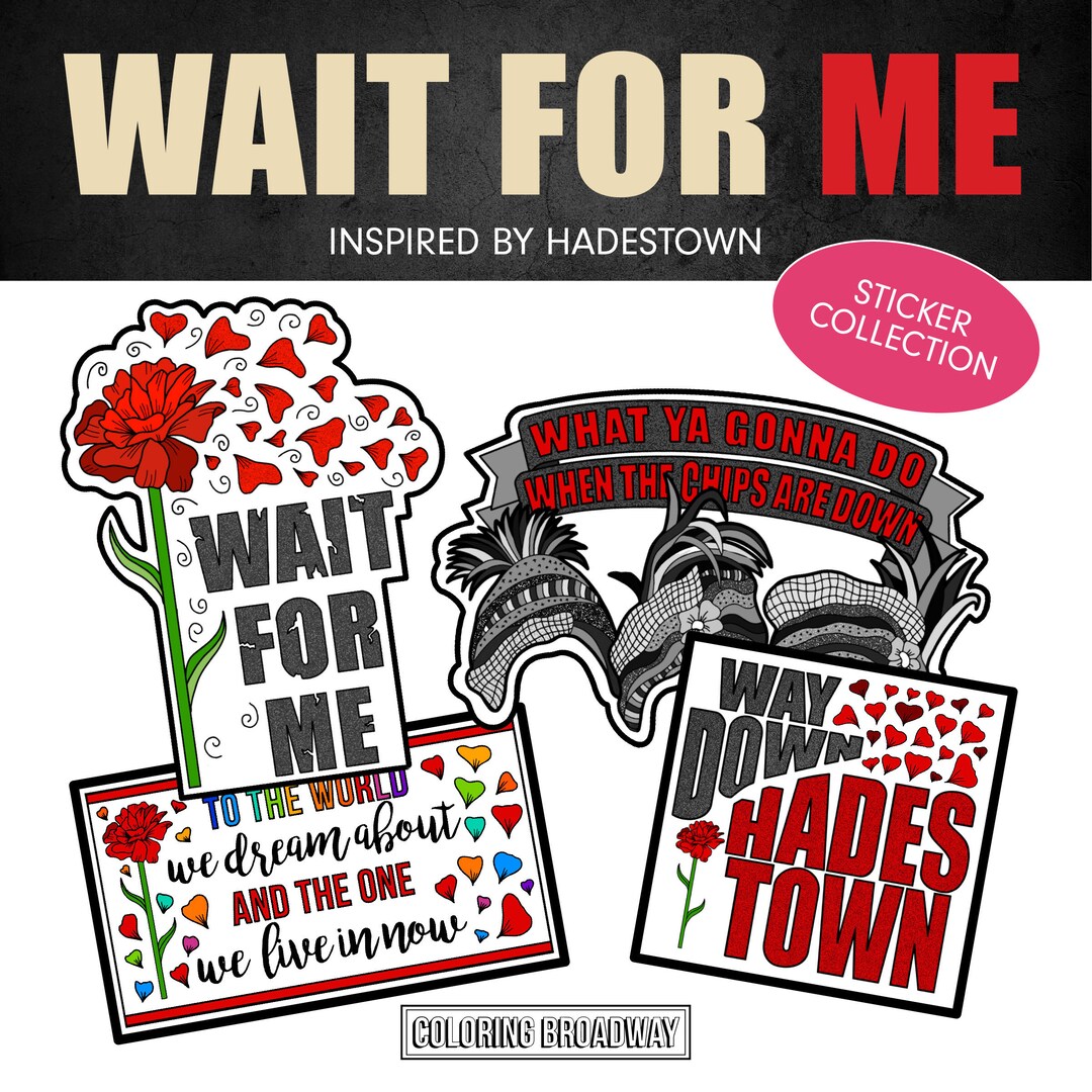Hadestown Musical Stickers, Pack of 4, Die Cut Broadway Theatre Nerds ...