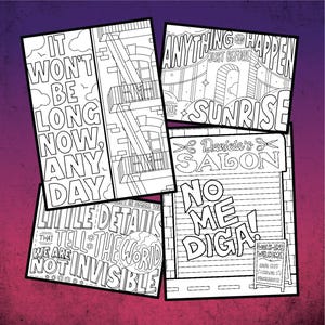 Printable in the Heights Coloring Pages | Set of 4 Digital Downloads ...